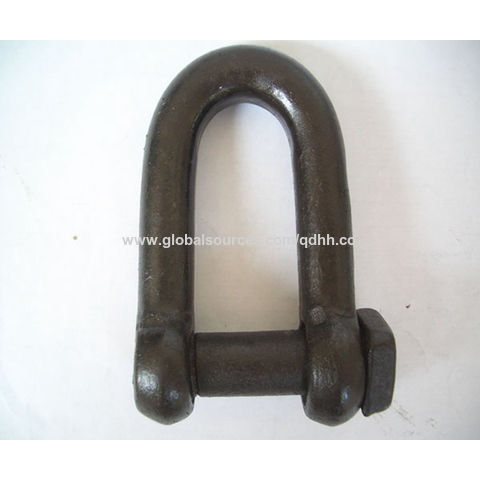 China Trawling Chain Shackle with Square Head Screw Pin, Self Colored ...