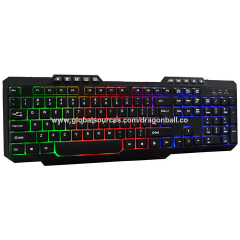 China LED backlit multimedia gaming keyboard for PC gaming on Global ...