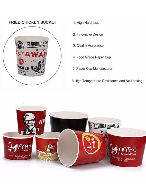 China Custom logo printed Candy chocolate buckets_paper food buckets on ...
