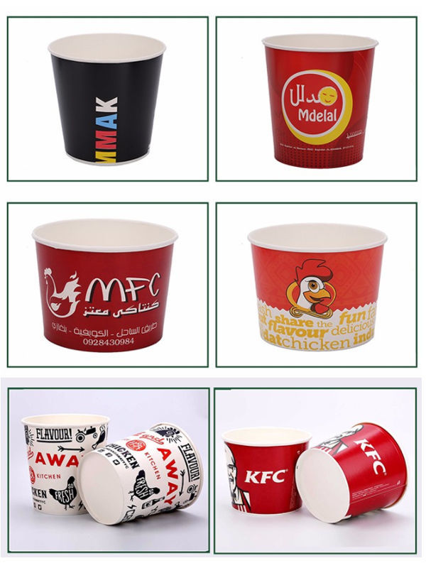 China Custom logo printed Candy chocolate buckets_paper food buckets on ...