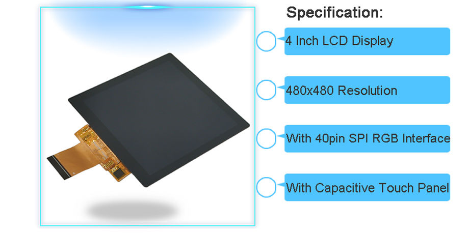 China 4 Inch LCD Module, 4 Inch TFT LCD Display, 480x480 IPS LCD Panel ...