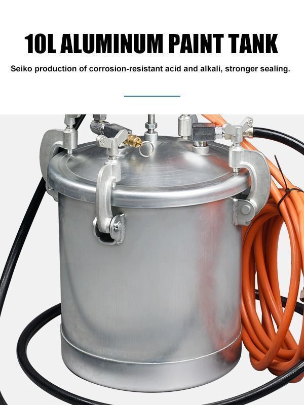 China RONGPENG 10L paint tank for spray power coating processing paint ...
