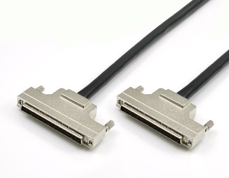 China SCSI II Cable 100pin data Cable Assembly Metal Shell and ...