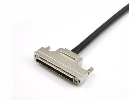 China SCSI II Cable 100pin data Cable Assembly Metal Shell and ...
