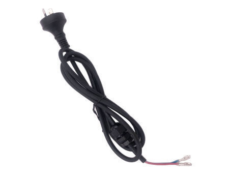 China SAA approved AU 2 pin Plug to terminal end 2-core power lead with ...
