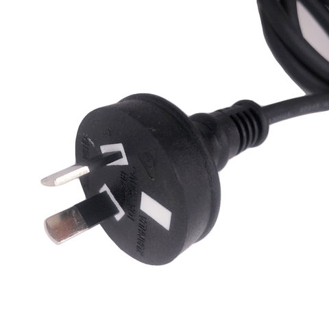 China SAA approved AU 2 pin Plug to terminal end 2-core power lead with ...
