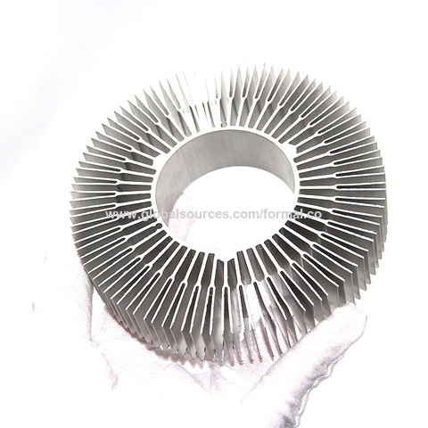 China FM Customized Extrusion Sunflower Heatsink with Black Anodizing ...