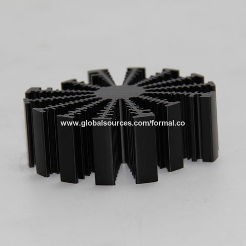 China OEM Customized Black Anodizing Extrusion Sun flower Heatsink on ...