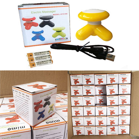 China Portable mini multifunction USB tripod electric massager on ...