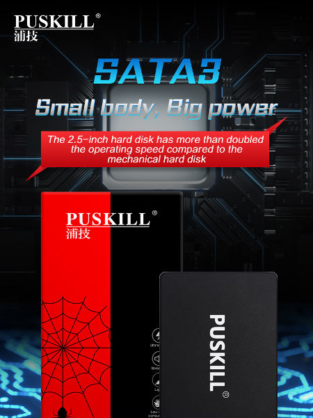 China PUSKILL Bulk 2.5" SATA3 1TB Hard Disk SSD Good Quality SSD Solid ...