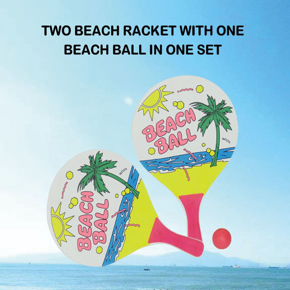 China Beach Rackets Sample Wooden Practical Anti-slip Beach Rackets ...