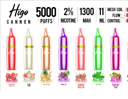 China Higo cannon Disposable Vape Pod Box 5000 puffs on Global Sources ...
