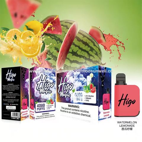 China Higo cannon Disposable Vape Pod Box 5000 puffs on Global Sources ...