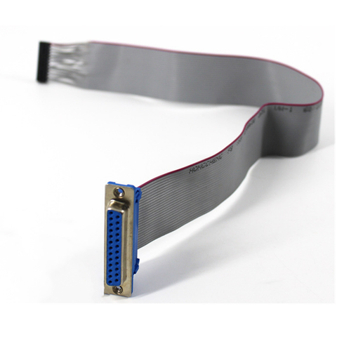China DB25 female welding printer cable 26P grey D-Sub connector red ...