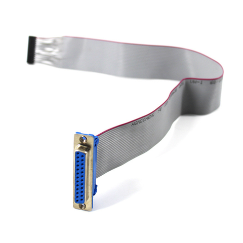 China DB25 female welding printer cable 26P grey D-Sub connector red ...