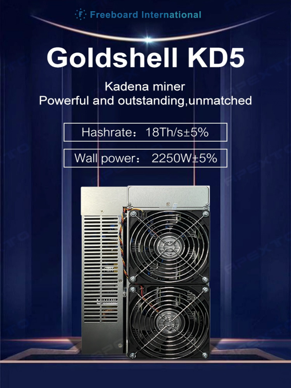 Hong Kong SAR High Profitable Goldshell Kd5 Kda Miner 18t 2250W Kadena ...