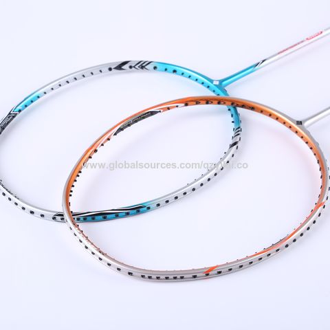 China Aluminum protect top badminton racket cheap professional fiber ...