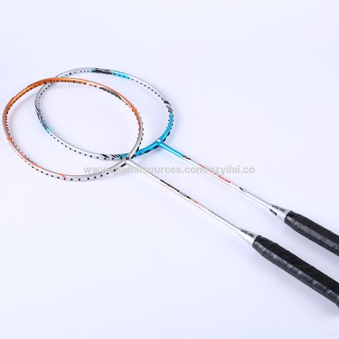 China Aluminum protect top badminton racket cheap professional fiber ...