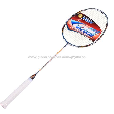 China Aluminum protect top badminton racket cheap professional fiber ...