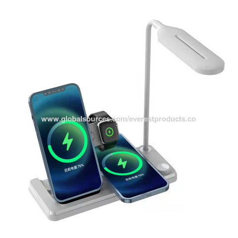China Multifunctional 4 in 1 Desk Lamp with Wireless Phone Charger 15W ...
