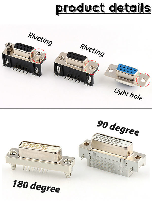 China Db Connector 9/15/25/37 Pins d-sub dp15 dp25 d-sub VGA Connector ...