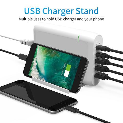 China 5 port USB adapter, 100W USB PD AC Charger, Universal charger on ...
