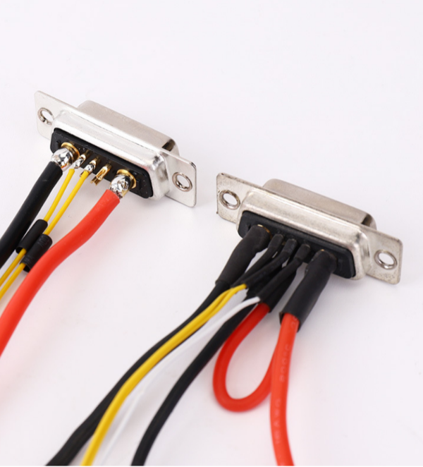 China D-sub high current wire 7w2 harness 5+2 male and female wire ...