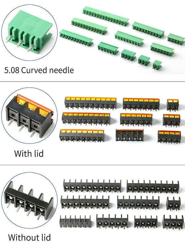 Terminal block pluggable terminal block connector 12pins 5.08mm pitch ...