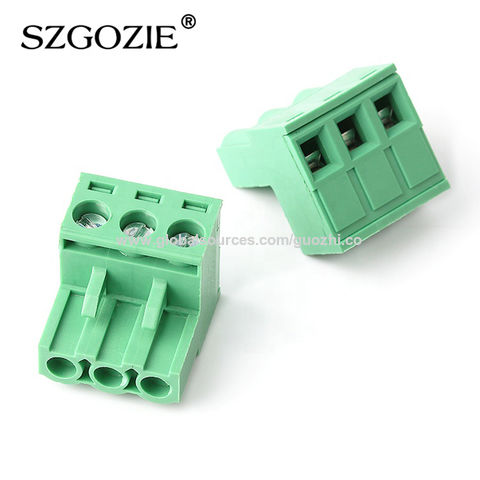 China Terminal block 3P 5.08 plug-in terminal block 5.08mm pluggable ...