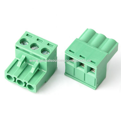 China Terminal block 3P 5.08 plug-in terminal block 5.08mm pluggable ...
