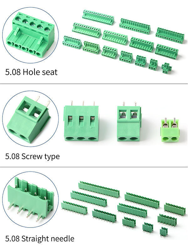 China Terminal block 3P 5.08 plug-in terminal block 5.08mm pluggable terminal block connector on ...