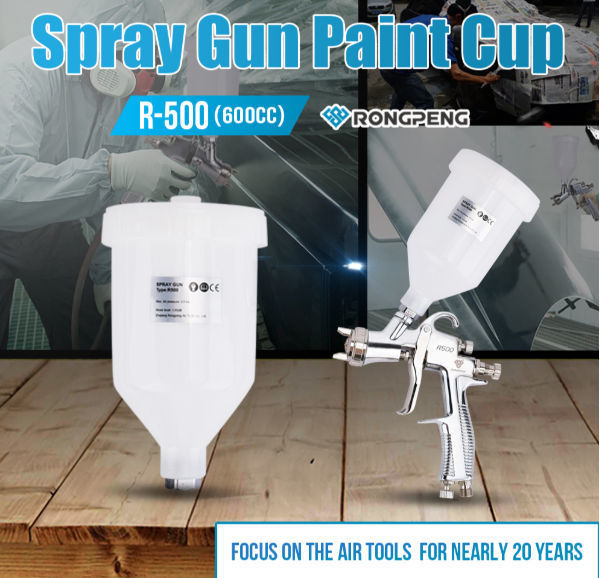 RONGPENG Spray Gun Paint Cup 600cc R8702, Spray Gun Paint Cup Paint Cup ...