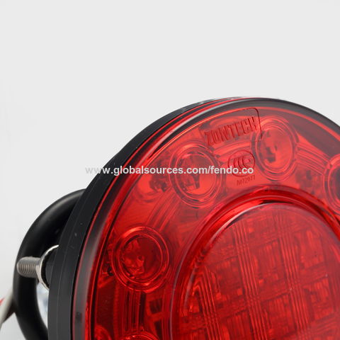 China 100% Waterproof E4 LED Bus Trailer Truck Round Stop Tail Light ...