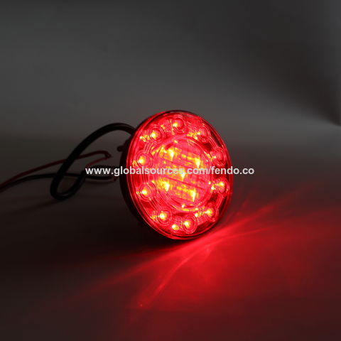 China 100% Waterproof E4 LED Bus Trailer Truck Round Stop Tail Light ...