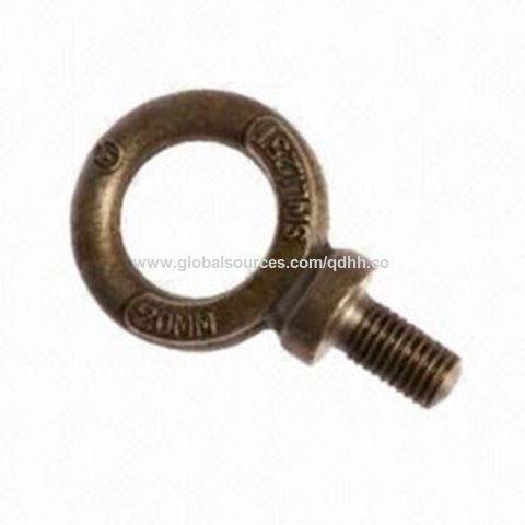 China Dynamo Eye Bolts, BS4278-TABLE 3, Metric Thread, Self-colored or ...