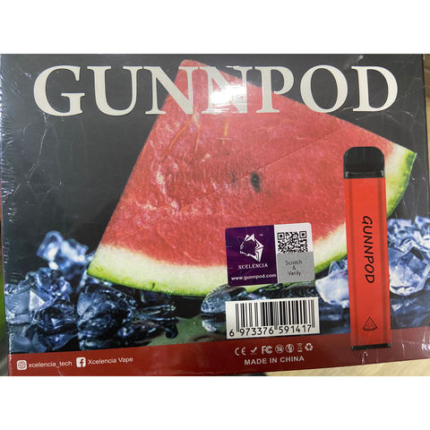 China Gunnpod Disposable Vaporizer 20 Flavors 2000 Puffs 5% Nicotine ...
