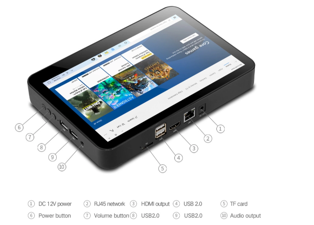 China Mini PC 8 Inch 1280*800 IPS 3GB/64GB Win 10 OS Rectangle Flat ...