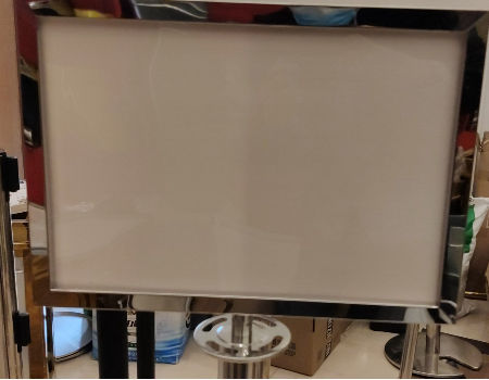 Metal retractable queue barrier stand with A4 display sign holder stand ...