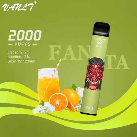 China VANLT Disposable Vape original Synthetic Nicotine 2000 Puffs 2% ...