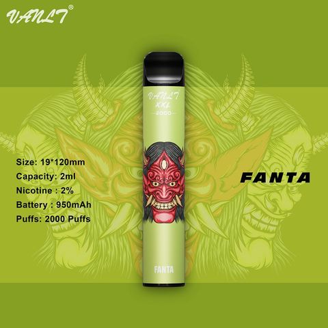 China VANLT Disposable Vape original Synthetic Nicotine 2000 Puffs 2% ...