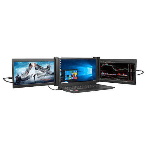 China 13.3 inch Portable Dual Monitor 1080P IPS full HD Triple Screen ...