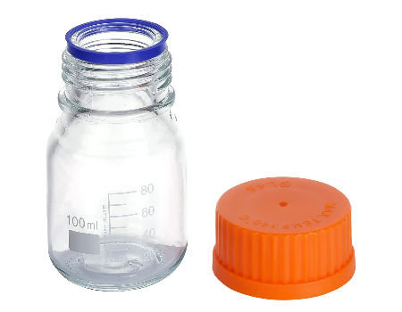 China Laboratory glassware,100ml Round Graduated Lab Media Storage ...