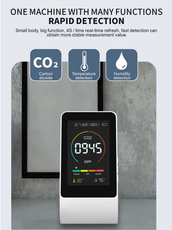 China Household infrared CO2 detection carbon dioxide detector indoor ...