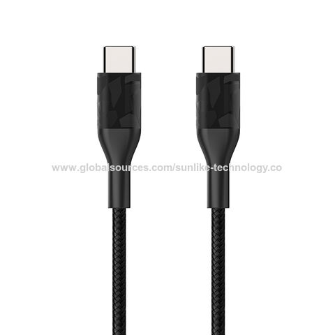 China USBC to USB C 2.0 Cable, metal shell with braided jacket, max 3A ...
