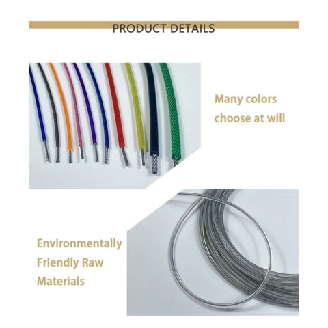 China Nylon PU PVC Coated Galvanized Steel Wire Rope Stainless SS304 ...