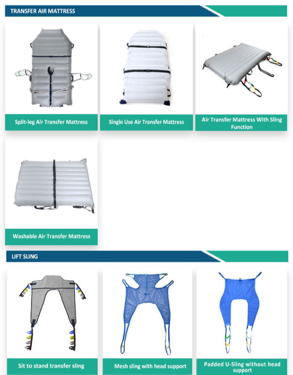 China High quality patient transfer commode patient lift carry sheet on ...