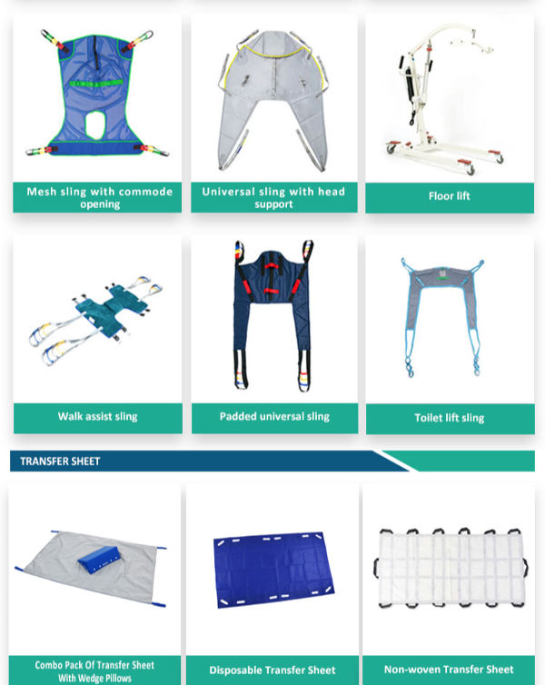 China High quality patient transfer commode patient lift carry sheet on ...