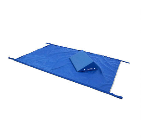 China Soft patient transfer flat slide sheet with handles patient turn ...