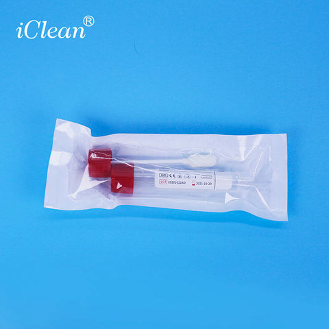 China Specimen Transport Tube Medium with Disposable Flocked Swab with ...
