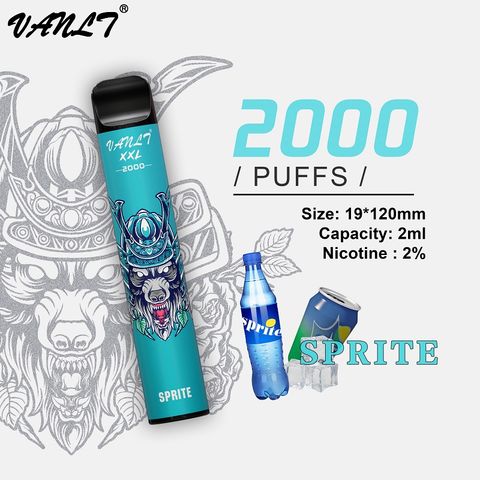 China VANT XXL 2000 Puffs Wholesale vape pen Pod Vape Puff bar MAX 2% ...
